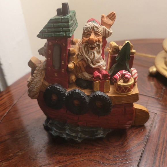 David Frykman | Holiday | 997 David Frykman Nautical Santa On Tugboat ...